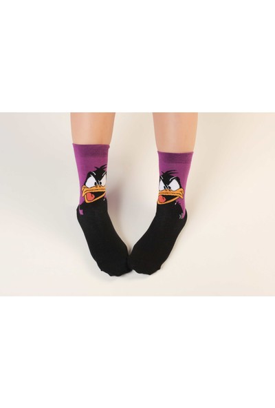 De&Ba SocksWear Çizgifilm Karakterli Daffy Duck Çorap