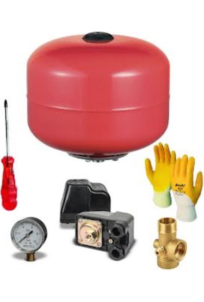 Schutzenger 24 Litre Italyan Kafa Küre Takımı Su Pompası Hidroforu Seti 24 Lt Küre Hidrofor Genleşme Sc-Settank Schutzenger 24 Litre Italyan Kafa Küre Takımı Su Pompası Hidroforu Seti 24 Lt Küre Hidrofor Genleşme Sc-Settank