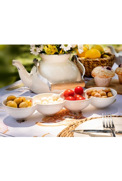 Madame Coco New Petit Concept 4 Bölmeli Büyük Sunum Tabağı - 29,5x8,5x4,1 cm Madame Coco New Petit Concept 4 Bölmeli Büyük Sunum Tabağı - 29,5x8,5x4,1 cm