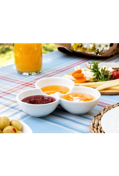 New Petit Concept 3 Bölmeli Sunum Tabağı - 20,3X20,3X4,5 cm New Petit Concept 3 Bölmeli Sunum Tabağı - 20,3X20,3X4,5 cm