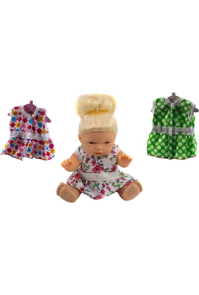 Oyuncak Bebek Minnoş Bebek Yedek Elbiseli 25 cm Oyuncak Bebek Minnoş Bebek Yedek Elbiseli 25 cm
