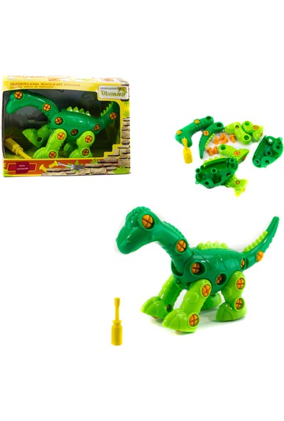 Oyuncak Dinazor Sök Tak Eğitici Yeşil 24 cm