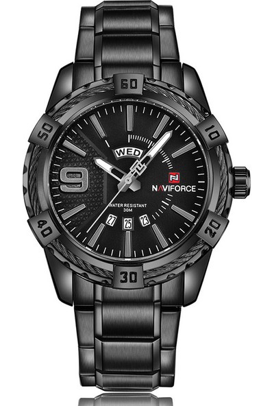 Naviforce Iş Günlük Erkekler Tarih Saati Tam Çelik Askeri Analog Saat (Yurt Dışından) Naviforce Iş Günlük Erkekler Tarih Saati Tam Çelik Askeri Analog Saat (Yurt Dışından)