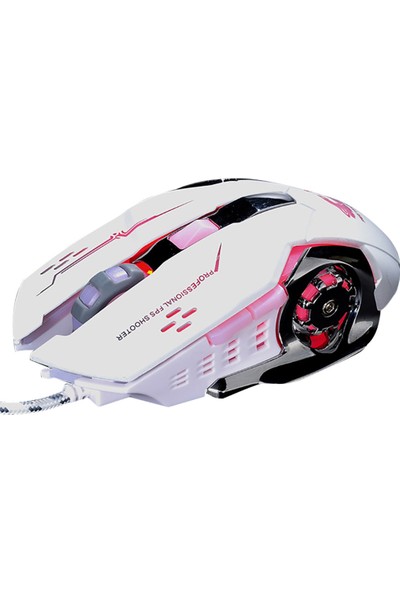 GUIGSI LED Ayarlanabilir Dpı 2.4 Ghz 6 Düğmeli Kablosuz Oyun Faresi - Beyaz (Yurt Dışından) GUIGSI LED Ayarlanabilir Dpı 2.4 Ghz 6 Düğmeli Kablosuz Oyun Faresi - Beyaz (Yurt Dışından)