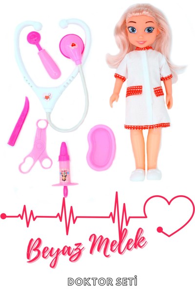 Global Toys Beyaz Melek Doktor Seti 35CM Konuşan Et Bebek Global Toys Beyaz Melek Doktor Seti 35CM Konuşan Et Bebek