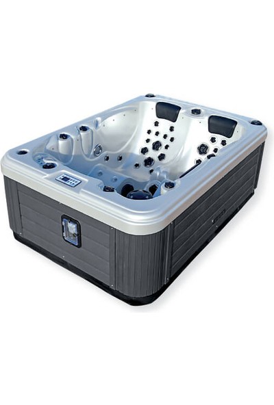 Jakuzi Center Dış Mekan Isıtmalı 3 Kişilik Bahçe ve Teras Spa Jakuzi 210x158x78 (H) cm
