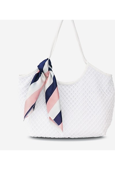 FIY Kadın Plaj Çantası Ilkbahar Yaz Kanvas Omuz Çantası (Yurt Dışından)