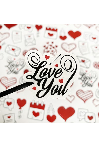 Etiketcim Sticker Love 46 Adet Farklı Ebatlarda Kırmızı Etiketcim Sticker Love 46 Adet Farklı Ebatlarda Kırmızı