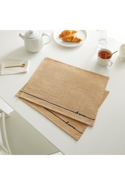 Ocean Home Dream Baskılı Amerikan Servis 2'li Set Ocean Home Dream Baskılı Amerikan Servis 2'li Set