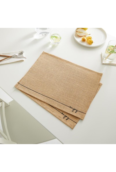 Ocean Home Enjoy Baskılı Amerikan Servis 2'li Set