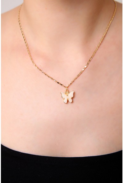 Aurrari Pudra Kelebek Kolye