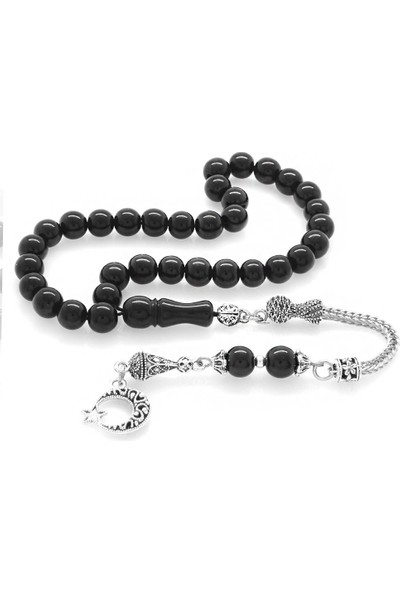 All Star Kararmaz Metal Püsküllü Küre Kesim Rus Oltu Tesbih