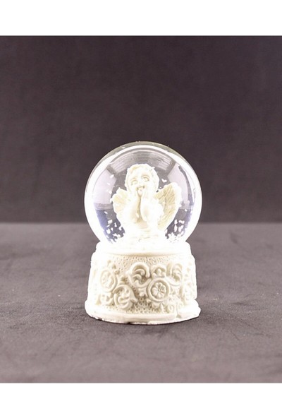 Hediye Bankası Melek Figürlü Mini Kar Küresi 6 cm