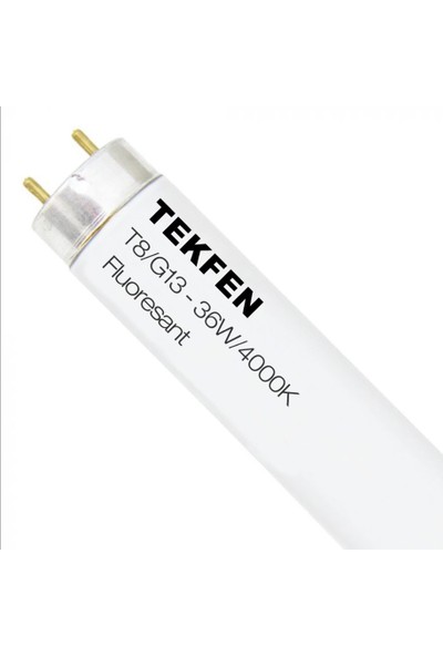 Tekfen 36W 4000K T8 G13 Floresan Ampul 5 Adet Tekfen 36W 4000K T8 G13 Floresan Ampul 5 Adet