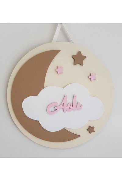 Baby Desing Ahşap El Boyamalı Isme Özel Bebek Odası Kapı Süsü Pembe Krem Baby Desing Ahşap El Boyamalı Isme Özel Bebek Odası Kapı Süsü Pembe Krem