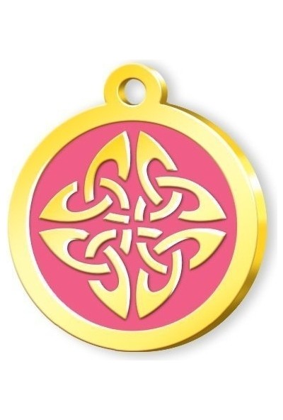 See Me Altın Kaplama Mistik Künye - Pembe