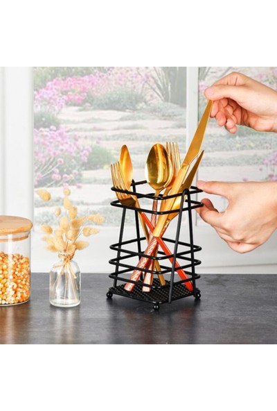 Pratik Arvale Siyah Metal Kaşıklık | Siyah Tezgah Üstü Metal Kaşıklık Pratik Arvale Siyah Metal Kaşıklık | Siyah Tezgah Üstü Metal Kaşıklık