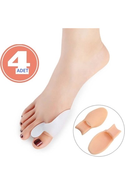 4 Adet Beyaz Renk Baş Parmak Silikonlu Koruyucu 711551