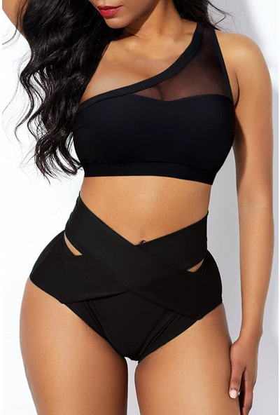 Ad Underwear Yüksek Bel Bikini Takımı