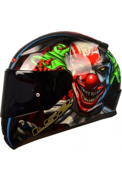 LS2 FF353 Rapid Happy Dreams Black Fosforlu Motorcu Kaskı LS2 FF353 Rapid Happy Dreams Black Fosforlu Motorcu Kaskı