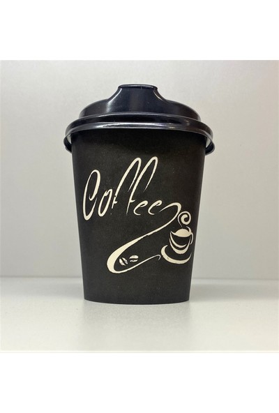 Yorulmaz Ambalaj 8 Oz Siyah Kapaklı Karton Bardak 40 Adet (Sıcak Içecek) Yorulmaz Ambalaj 8 Oz Siyah Kapaklı Karton Bardak 40 Adet (Sıcak Içecek)