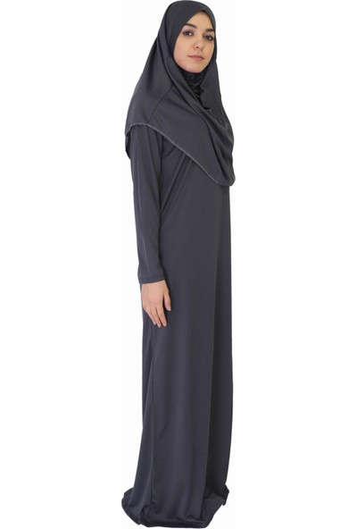 Zehranaz Namaz Elbisesi Antrasit Gri S