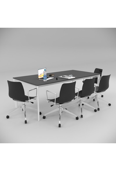 Akr Ofis Corner Toplantı Masası Antrasit Akr Ofis Corner Toplantı Masası Antrasit