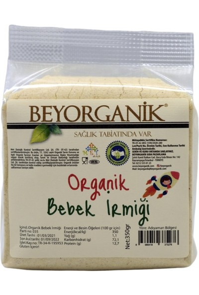 Beyorganik Bebek Irmiği 350 gr