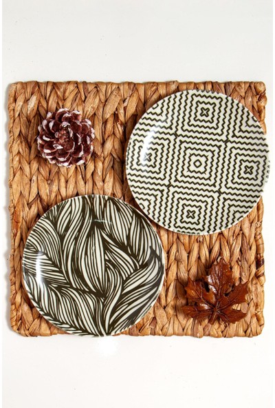 M'art Home Flora Dip 2li Pasta Tabağı 19 Cm. M'art Home Flora Dip 2li Pasta Tabağı 19 Cm.