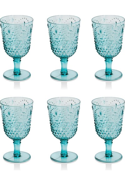Luwi Shopping Akrilik Aquamarin 6 Lı Ayaklı Bardak Luwi Shopping Akrilik Aquamarin 6 Lı Ayaklı Bardak