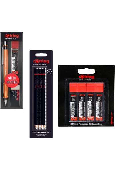 Rotring Visuclick Versatil Kalem Okul Seti Turuncu 0.7 mm RO-VK07 Rotring Visuclick Versatil Kalem Okul Seti Turuncu 0.7 mm RO-VK07