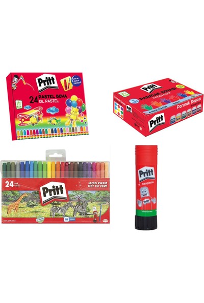 Pritt Boya ve Yapıştırıcı Seti Pritt Boya ve Yapıştırıcı Seti