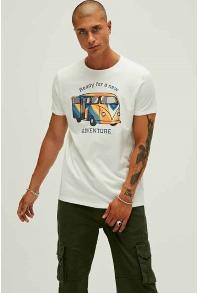 Bad Bear Erkek Baskılı T-Shirt Adventura Erkek Tişört 22.01.07.040OFF