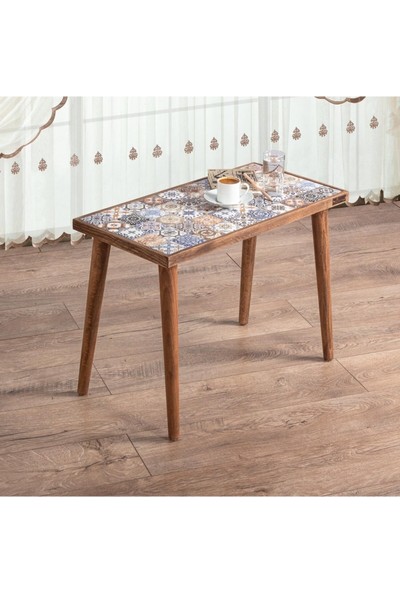 Fadymo Rustik Wood 62 x 32 cm Yan Sehpa Ceviz Fadymo Rustik Wood 62 x 32 cm Yan Sehpa Ceviz