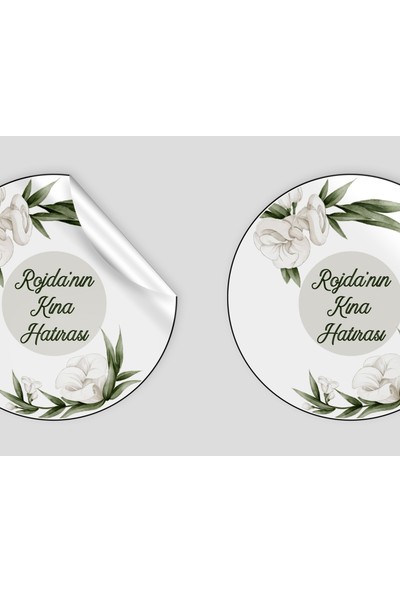 Hızlı Sticker Düğün/nişan/nikah/kına Hatırası 3x3 cm Opak Etiket