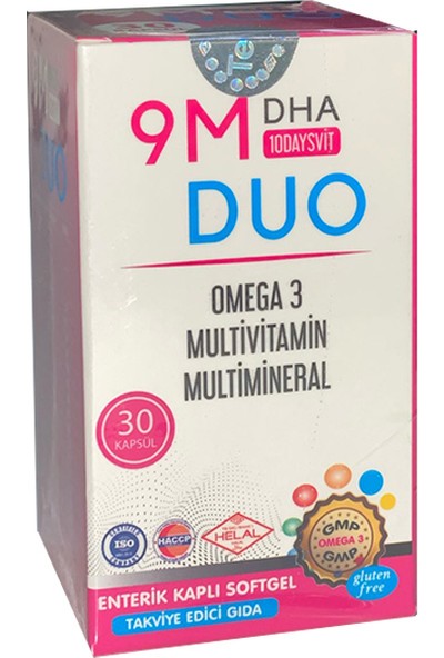Tenda 9m 10 Days Vit Balık Yağı Multivitamin & Multimineral Içeren Takviye Edici Gıda 30 Kapsül Tenda 9m 10 Days Vit Balık Yağı Multivitamin & Multimineral Içeren Takviye Edici Gıda 30 Kapsül