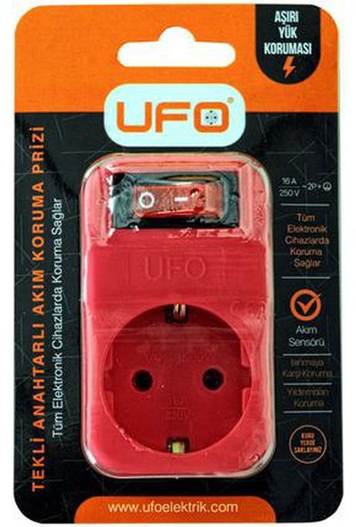 Yigit Akım Korumalı Tekli Anahtar Priz Fuşya Yigit Akım Korumalı Tekli Anahtar Priz Fuşya