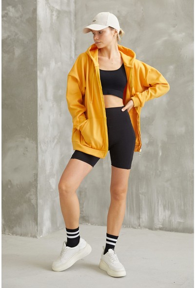 Foremia Fermuarlı Sweatshirt-Sarı
