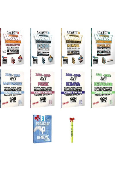 Benim Hocam Yayınları AYT Matematik + Fizik + Kimya + Biyoloji Deneme ve Çıkmış Sorular