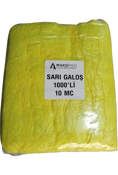 Maksimed Galoş Sarı 1000'li Tek Kullanımlık Galoş Maksimed Galoş Sarı 1000'li Tek Kullanımlık Galoş