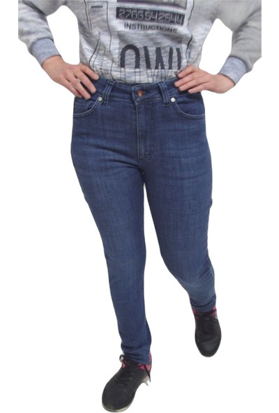 Sea Jeans Kadın, Yüksel Bel, Denim Kumaş, Mavi, Dar Paça , Silim Fit, Jeans, Kot Pantolon 33 Beden