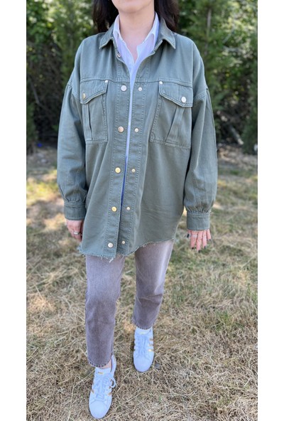 Geniş Kesim Cepli Ceket