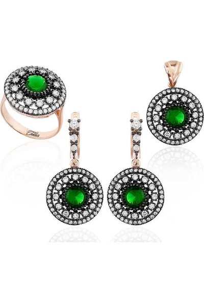 Qalitte Gümüş Elmas Model Kadın Set