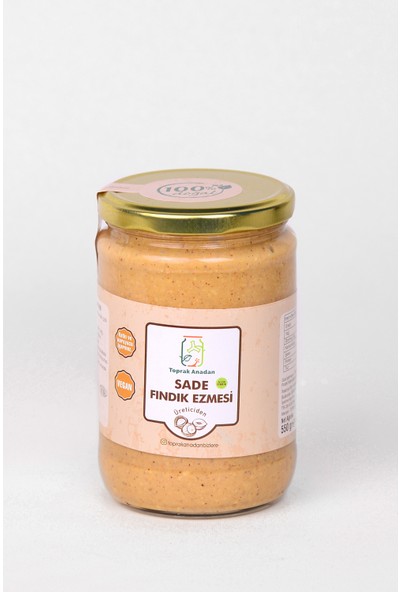 Toprak Anadan Sade Fındık Ezmesi %100 Fındık 550 gr
