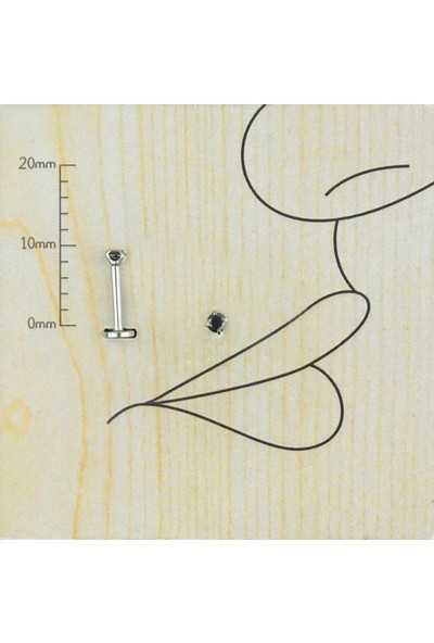 Family Store 2,5mm Siyah Zirkon Taşlı Cerrahi Çelik Dudak Piercing Family Store 2,5mm Siyah Zirkon Taşlı Cerrahi Çelik Dudak Piercing