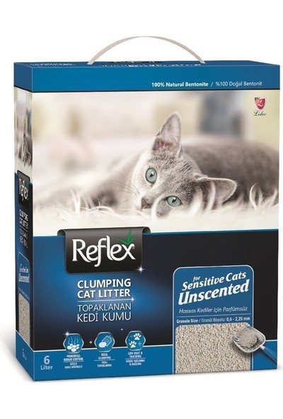 Reflex Sensitive Kokusuz Kedi Kumu 6 Lt
