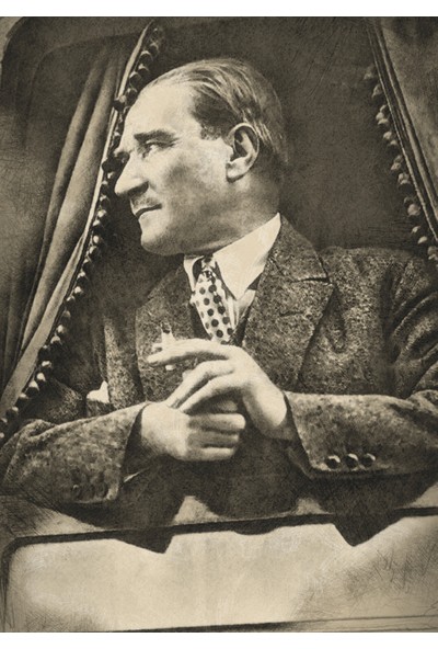 Hayat Poster Mustafa Kemal Atatürk Pencerede 30 x 45 cm Kuşe Poster Silindir Kutulu Kargo Hayat Poster Mustafa Kemal Atatürk Pencerede 30 x 45 cm Kuşe Poster Silindir Kutulu Kargo