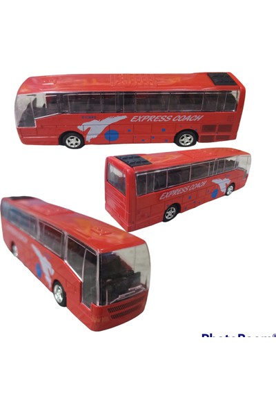 Sunman Otobüs Kırmızı Sesli Işıklı Çekbırak Otobüs Sunman Otobüs Kırmızı Sesli Işıklı Çekbırak Otobüs