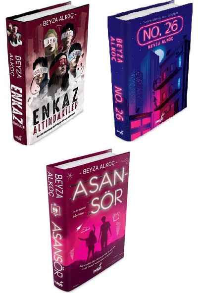 Beyza Alkoç 3 Kitap Set / Enkaz Altındakiler - No. 26 - Asansör (Ciltli)