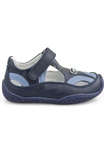 Perlina Lacivert Deri Erkek Çocuk Ayakkabısı 106223EB-LC-DR